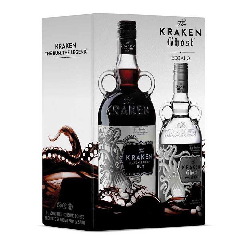 Ron Kraken Black 750 ml. + Kraken Ghost 375 ml.