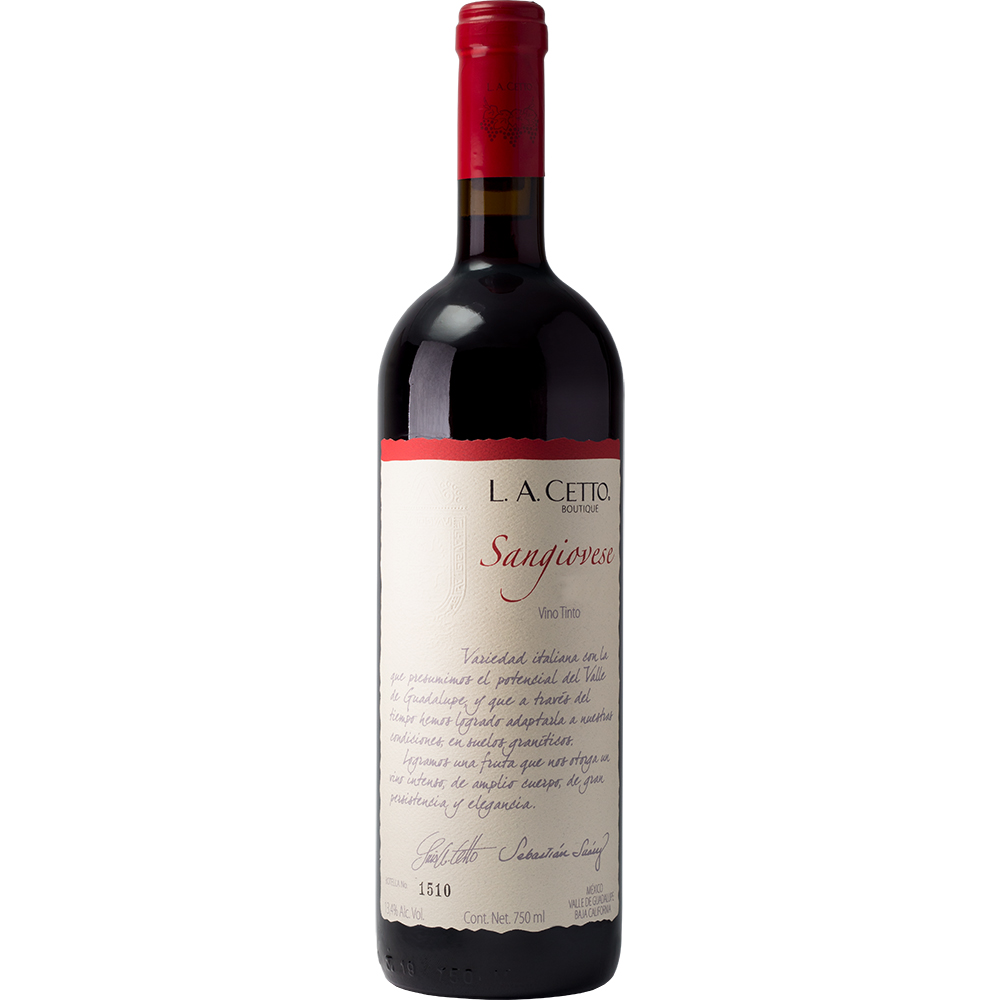 Vino Tinto L.A. Cetto Sangiovese Boutique 750 ml.