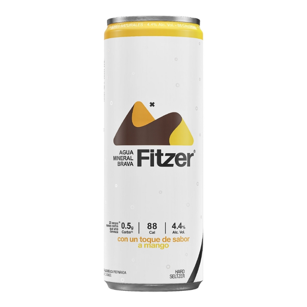 Fitzer Hard Seltzer Mango 355 ml. – Sampieri 🍷🥃 Tu tienda especializada