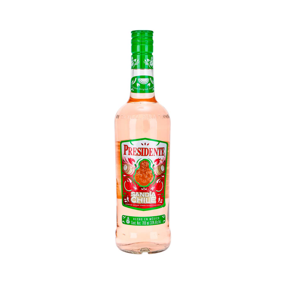 Licor de Brandy Presidente Sandia Chile 700 ml.