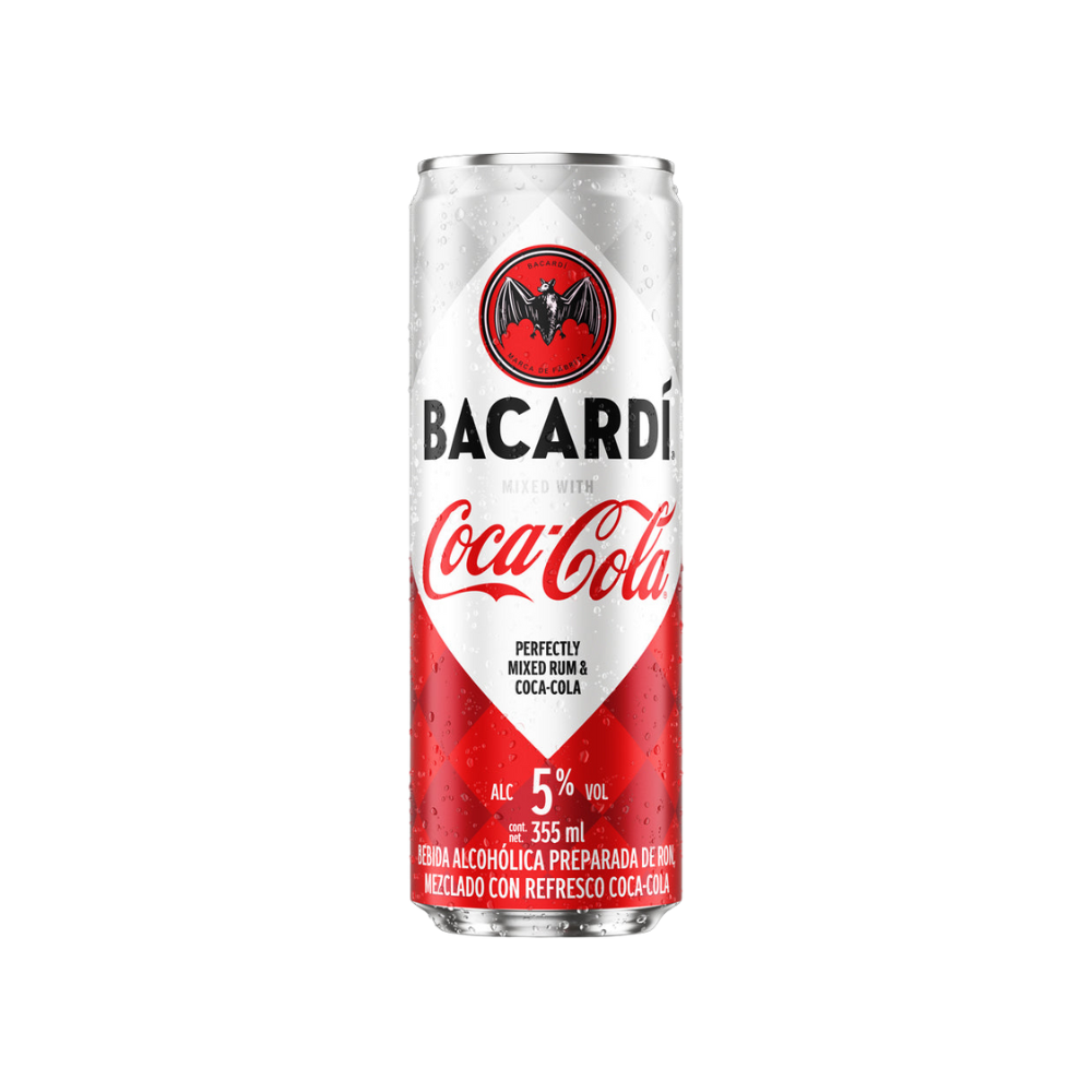 Bebida Preparada Bacardi con Coca-Cola Original 473 ml.